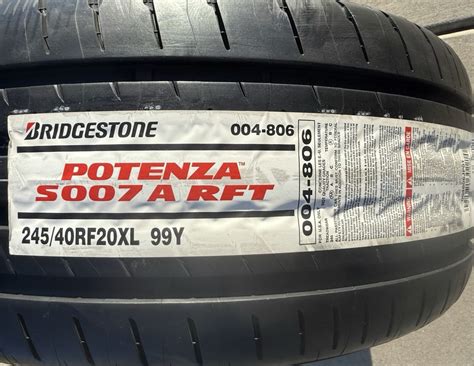Two Brand New 24540r20 99y Bridgestone Potenza S007a Rft Run Flat Bmw