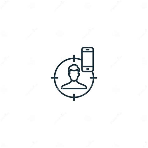 App Personalization Icon Monochrome Simple Sign From App Development Collection Stock Vector