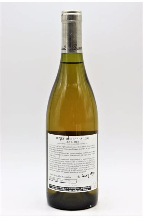 Domaine Dauvenay Auxey Duresses Les Clous 1999 Blanc