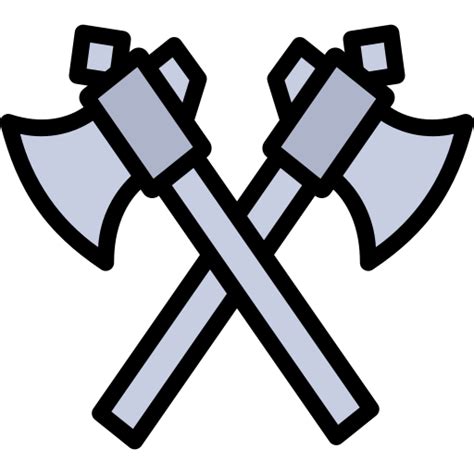 Axes Generic Outline Color Icon