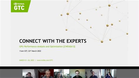 Connect With The Experts Gpu Performance Analysis And Optimization Gtc Digital Spring 2022