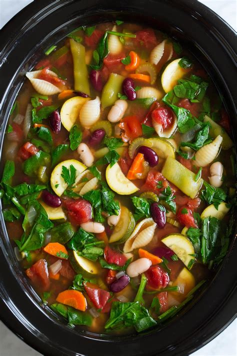Minestrone Soup Slow Cooker Or Stovetop Method Cooking Classy