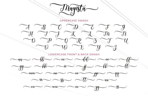 Magista Font Swash Font Tail Font Font With Tail Swoosh Font Bouncy Font Wedding Font