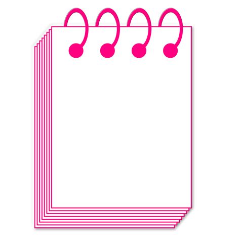 Pink Notepad Design 20522664 Png