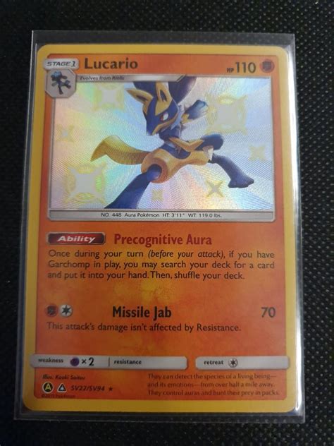 Shiny Lucario Hidden Fates Pokemon Tcg Hobbies And Toys Toys