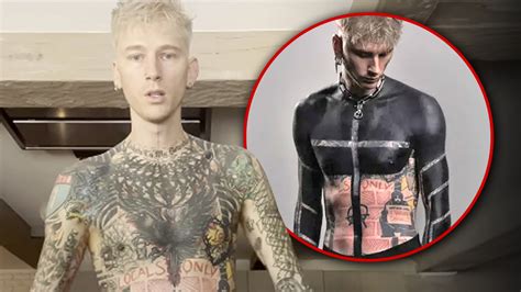 Machine Gun Kelly Posts Video Showing Full Upper Torso Blackout Tattoo