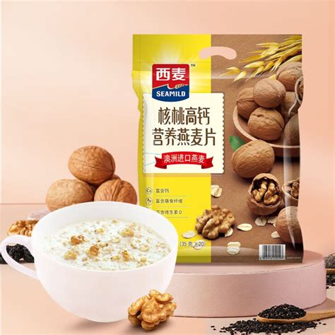 西麦核桃高钙燕麦片700g 冲饮谷物代餐粉即食营养早餐独立包装 商品详情 菜管家