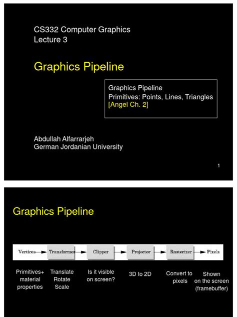Pipeline Pdf Shader Computer Graphics