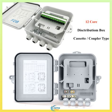 12 Core Nap Box Fiber Optic Plc Splitter Box Ftth Adapter Distribution Box Termination Box