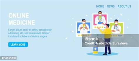 온라인 의학 전문 가상 상담 서비스 고객 피드백 고객 평가 의사 순위 최고의 의사 프로필을 분석하는 환자 남자 비교 치료사 리뷰 건강 진단에 대한 스톡 벡터 아트 및 기타