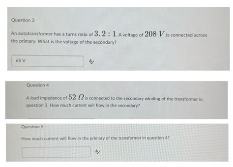 Solved Question 3an Autotransformer Has A Turns Ratio Of