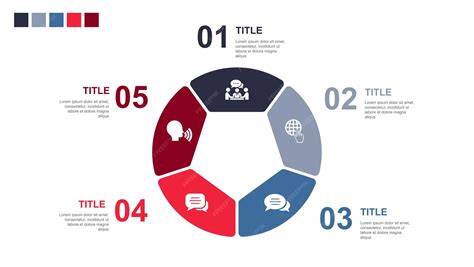 통신 인터넷 메시지 채팅 대화 아이콘 인포그래픽 디자인 레이아웃 템플릿 5단계로 구성된 창의적인 프레젠테이션 개념 프리미엄 벡터
