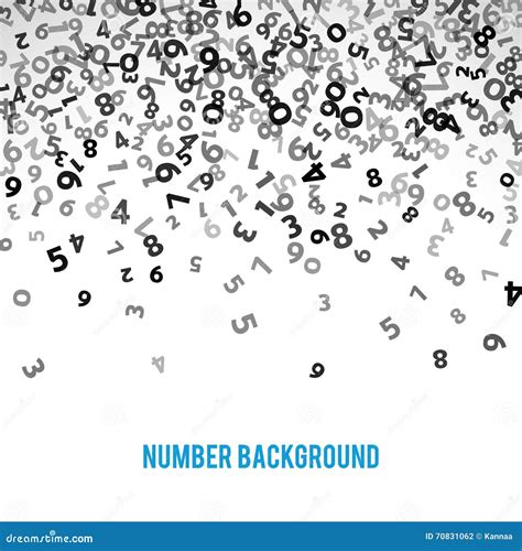 Abstract Math Number Background Vector Illustration Cartoondealer