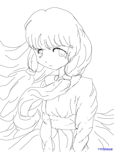 Anime Outline Drawing At Getdrawings Free Download