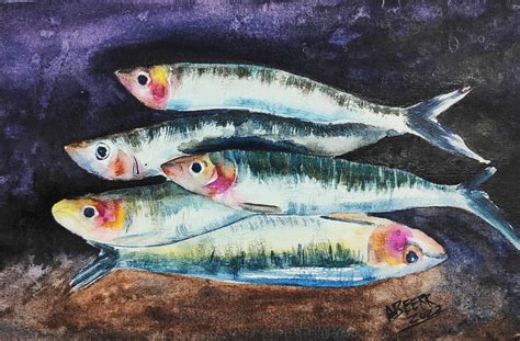 Watercolor Fish Painting Hows This Guys Rwatercolor