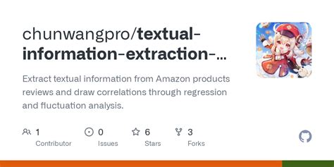 Github Chunwangprotextual Information Extraction And Numeric