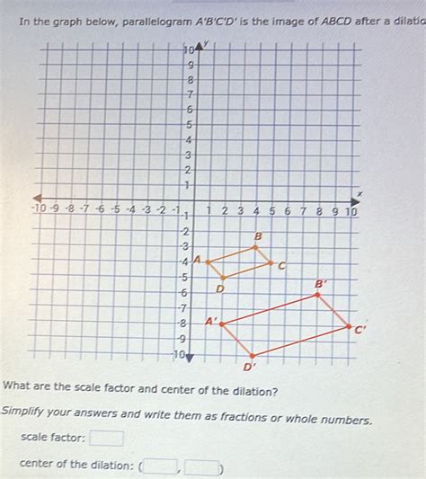solved in the graph below parallelogram a b c d is the image of abcd