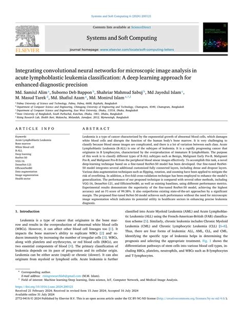 Pdf Integrating Convolutional Neural Networks For Microscopic Image Analysis In Acute