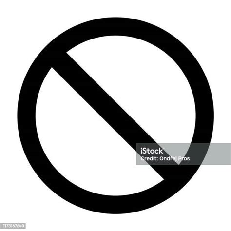 흰색 배경에 격리 된 플랫 스톱 아이콘입니다 현대 벡터 일러스트레이션 개념에 대한 스톡 벡터 아트 및 기타 이미지 개념 금지됨 도로 Istock