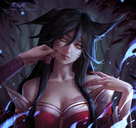Ahri League Of Legends Drawn By Misa Mi Danbooru