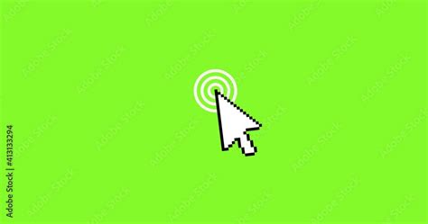 Pointer Arrow Cursor Clicking Technology And Internet Icons Animation