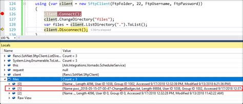 Net Filtering This Folder And Parent Folder In SFTP