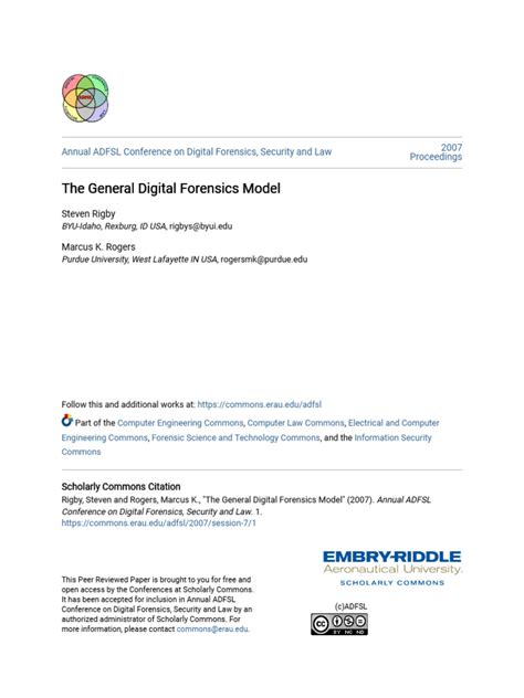 The General Digital Forensics Model Pdf Expert Digital Forensics