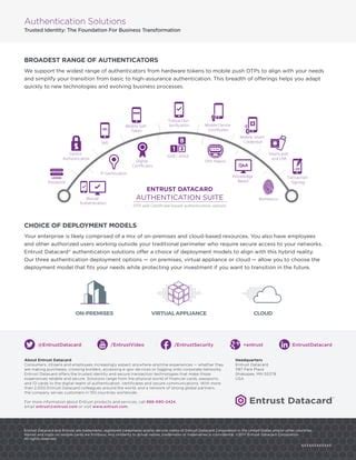 Entrust Datacard Authentication Solutions Overview PDF