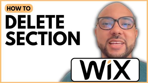 How To Delete A Section In Wix Bens Experience