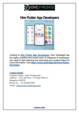 Hire Flutter App Developers Flipbook By Ionic Firebaseapp FlipHTML