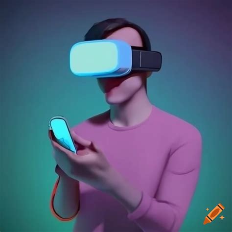Person Using Smartphone In The Metaverse On Craiyon