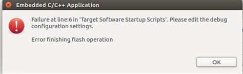 Target Software Startup Script Error Stmicroelectronics Community