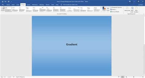 How To Change Background Color In MS Word OfficeBeginner