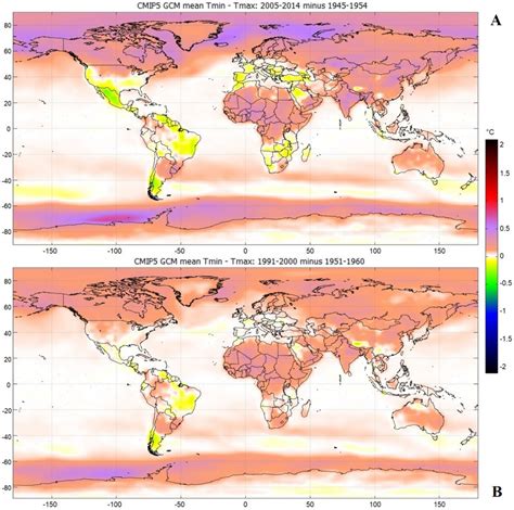 Same As Fig 5 Using The Cmip5 Gcm Ensemble Mean Simulation A 1945 1954