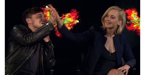 Jennifer Lawrence Mockingjay Part Interview Video Popsugar Celebrity