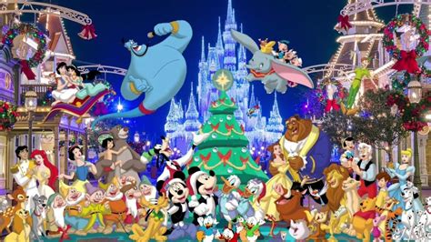 The Disney Characters Singing Together For Christmas Youtube