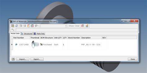 Autodesk Inventor：在资源中心库中编辑零件号和描述