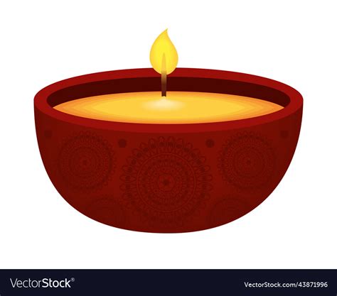 Diwali Diya Icon Royalty Free Vector Image Vectorstock