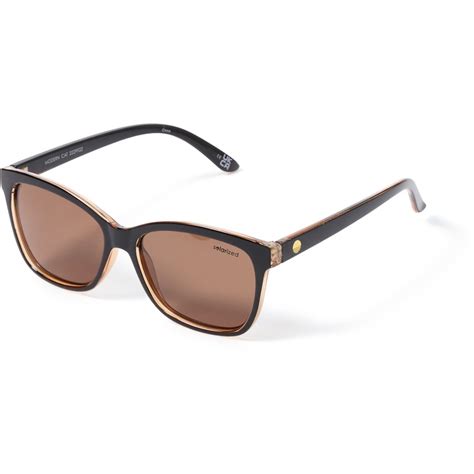 Solarized Womens Modern Cat Eye Sunglasses Brown Big W