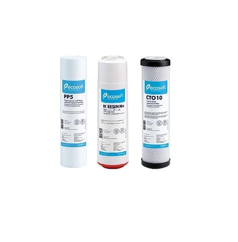 Комплект картриджей Ecosoft для тройного фильтра
