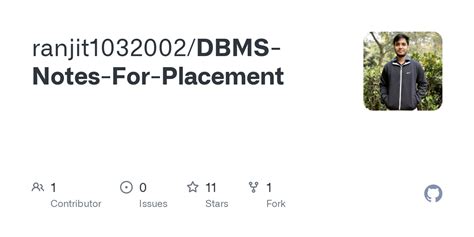 Dbms Notes For Placementdbmsnotespdf At Master · Ranjit1032002dbms Notes For Placement · Github