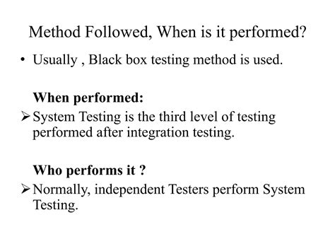 System Testing Ppt