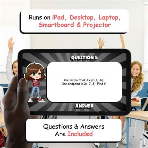 Segment Bisectors Very Unfair Game No Prep Geometry Math Review Activity