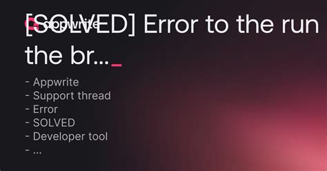 Solved Error To The Run The Branch Feat Offline Support Refactor