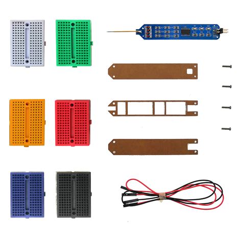 Logic Probe And 6pcs 170 Points Mini Breadboard