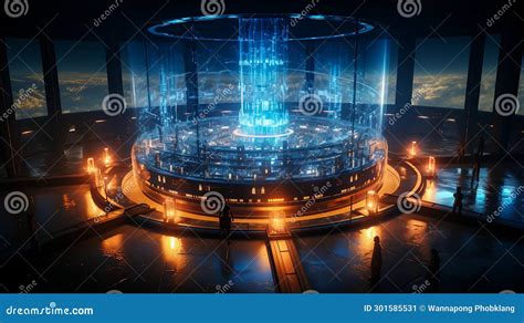 Innovative Atomic Futuristic Atomic Nuclear Reactor Power Plant Cutting