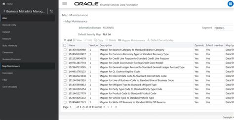 Maintenance Of The Mapper For The Reclassification Of Standard Dimensions
