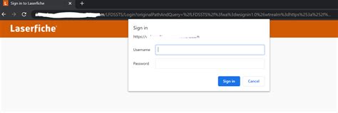 Sts Setup Internally Windows Authentication Button To Work Laserfiche Answers