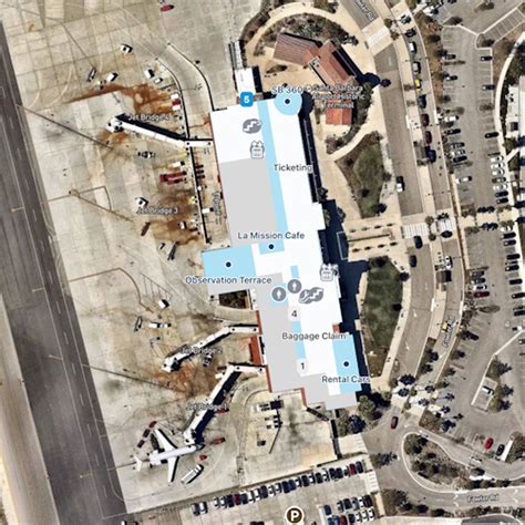 Santa Barbara Airport Map Guide To Sbas Terminals