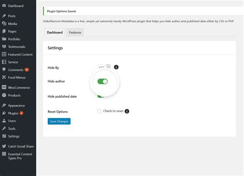 Hideremove Metadata Plugin To Hideremove Author And Published Date